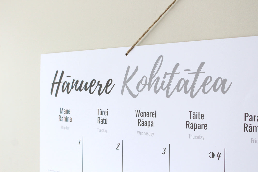 Māori Calendars – Tuhono Design