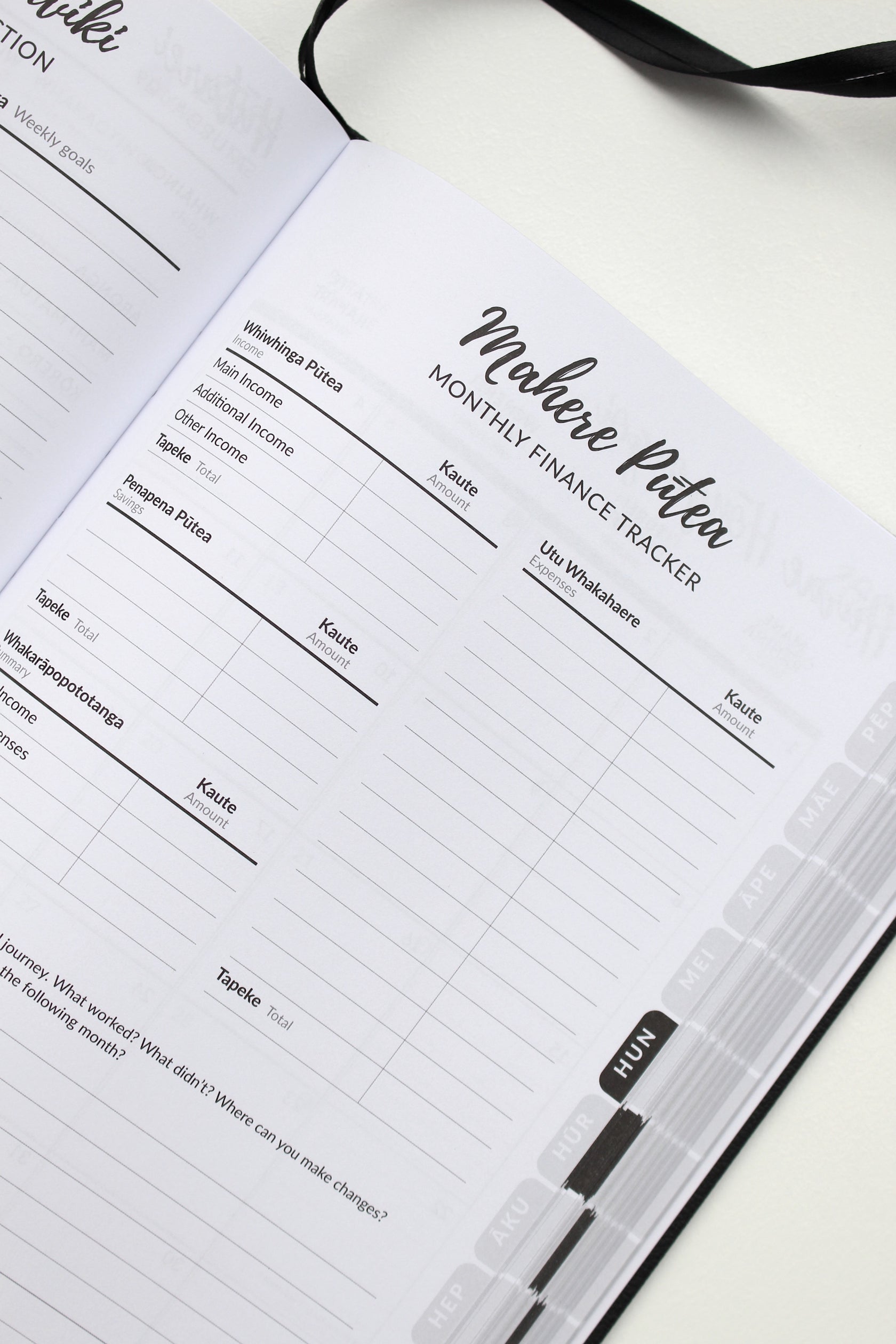 2026 Premium Bilingual Māori 4 in 1 Diary Planner – Tuhono Design