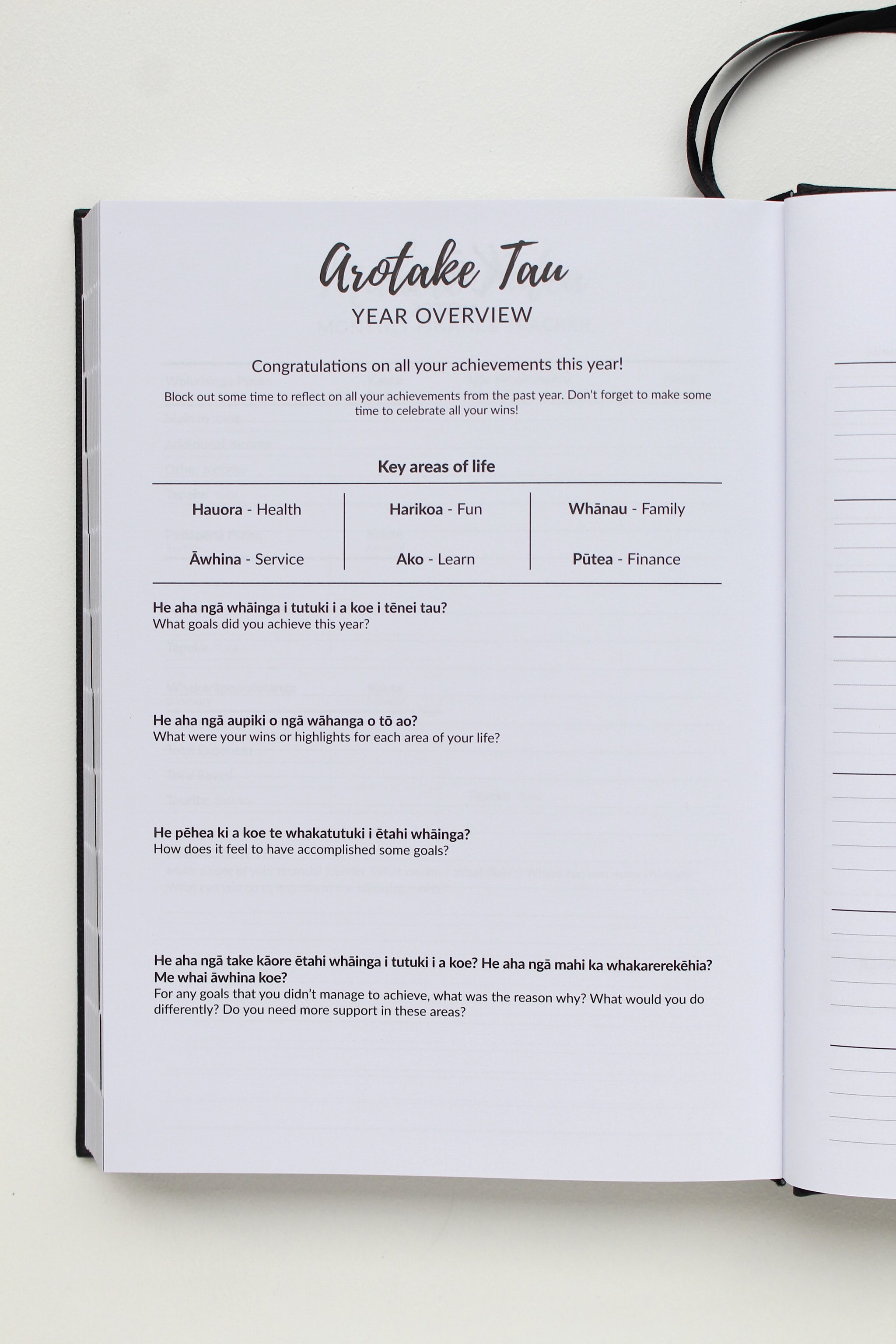 2025 Premium Bilingual Māori 4 in 1 Diary Planner – Tuhono Design