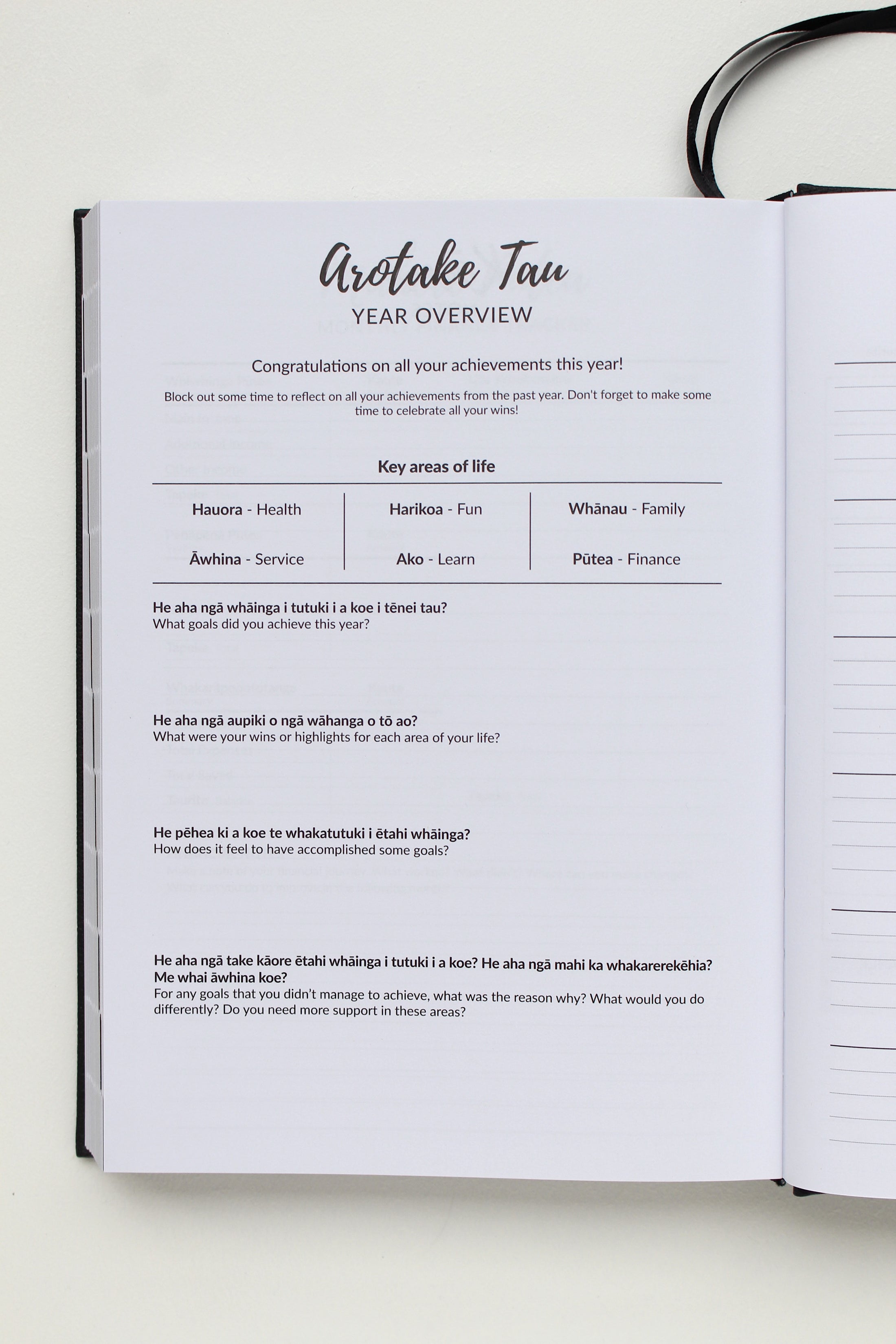2026 Premium Bilingual Māori 4 in 1 Diary Planner – Tuhono Design