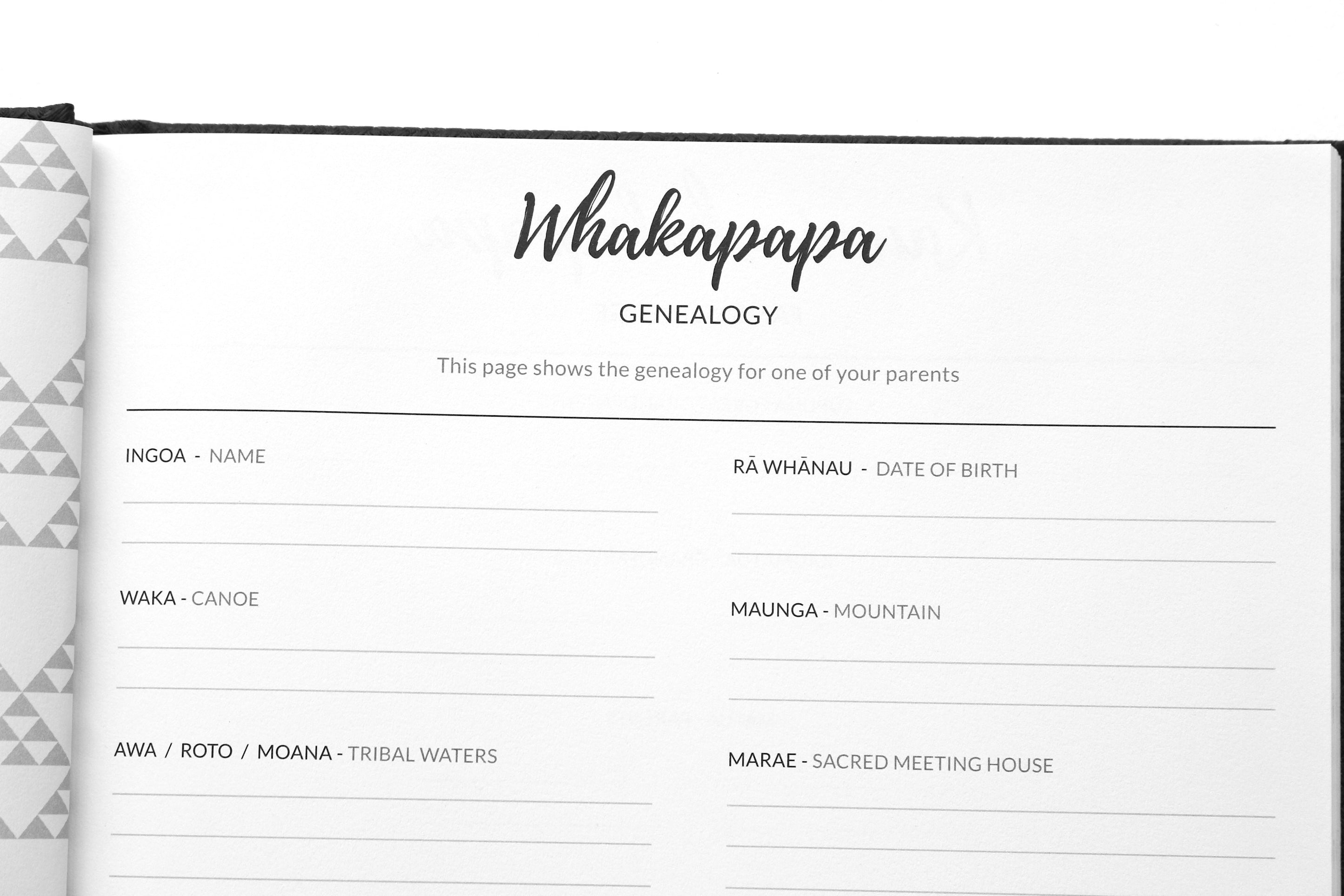 Puka Whakapapa - Genealogy Book – Tuhono Design