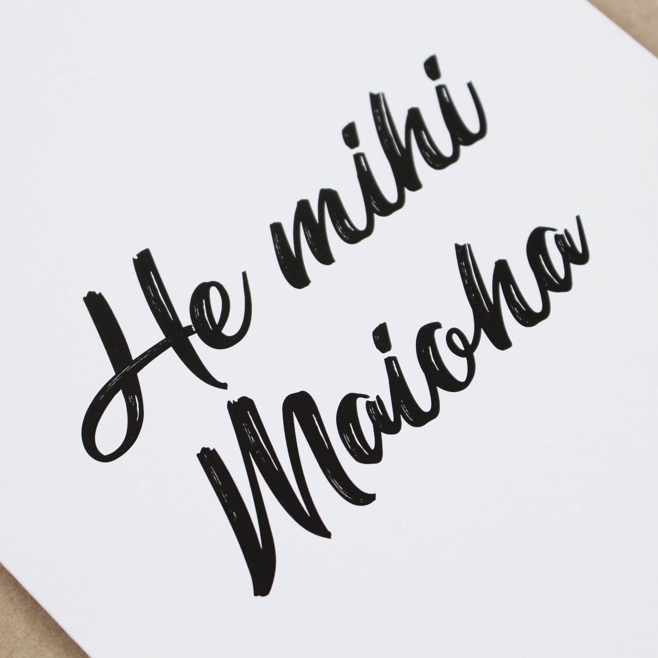 Māori Thank You Card – Tuhono Design