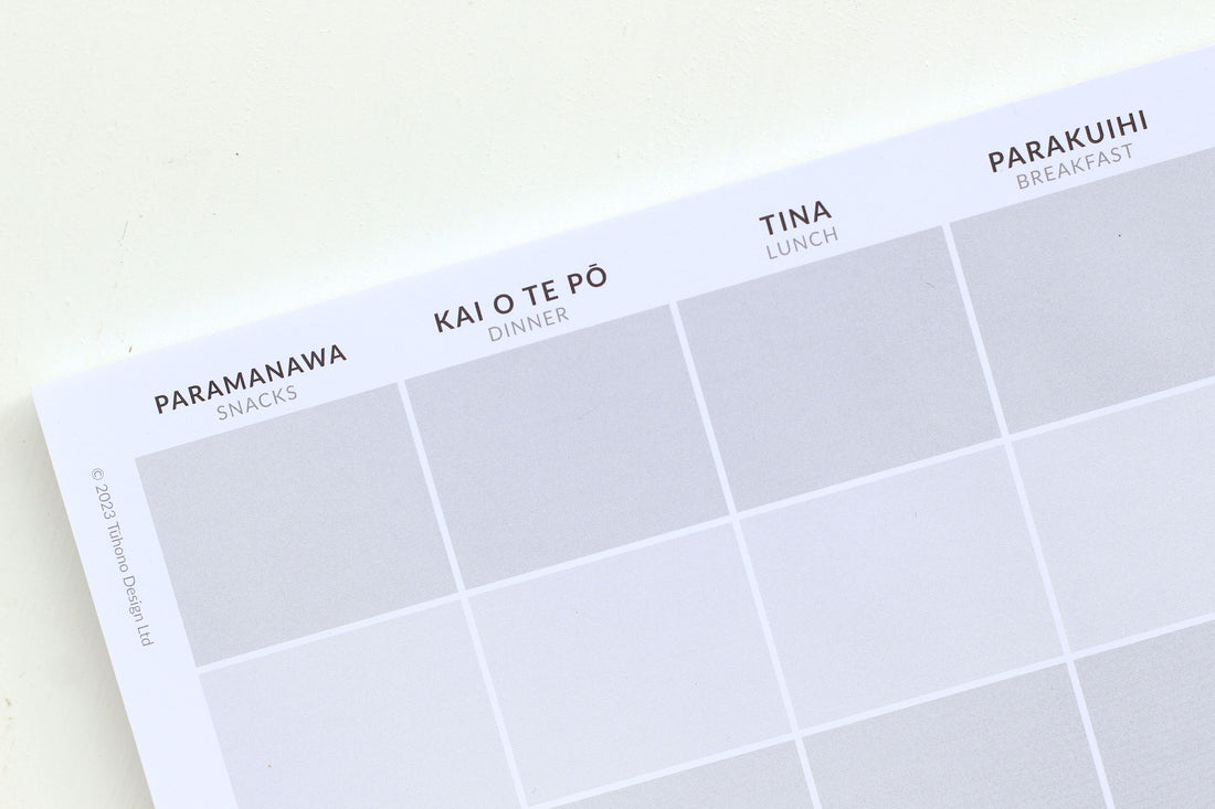Menu Planner Pad – Tuhono Design