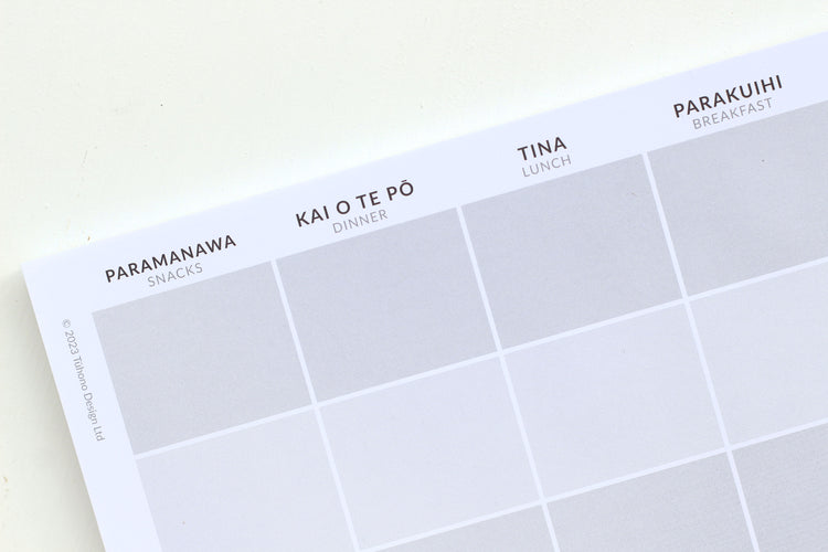 Menu Planner Pad – Tuhono Design